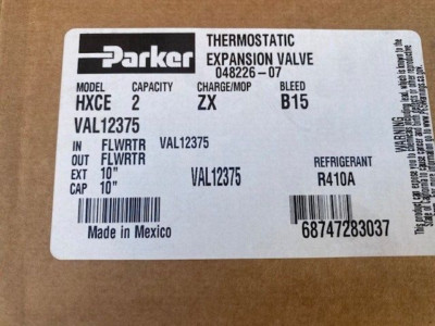 VAL12375 Parker HXCE Thermostatic Expansion Valve (NEW) | eBay