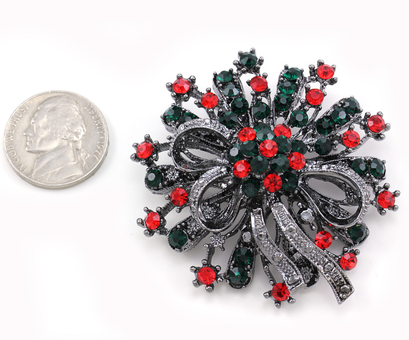Antique Vintage Design Merry Christmas Gift Seasonal Wreath Flower ...