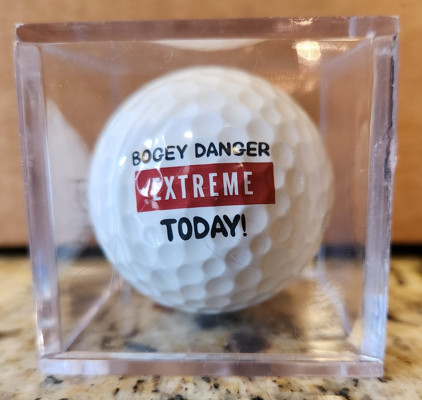 Bogey Danger-EXTREME-Today! Logo Golf Ball (1) Vice (In display case ...