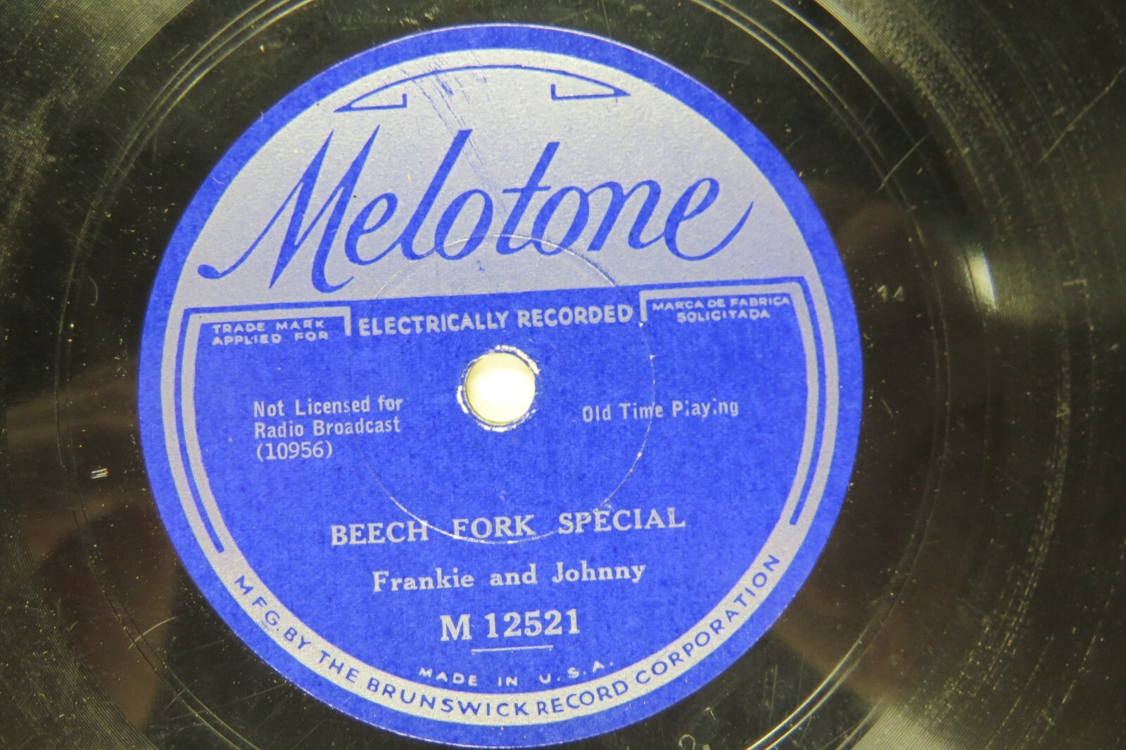 Frankie & Johnny - MELOTONE M 12521 - Beech Fork Special & Red Wing | eBay