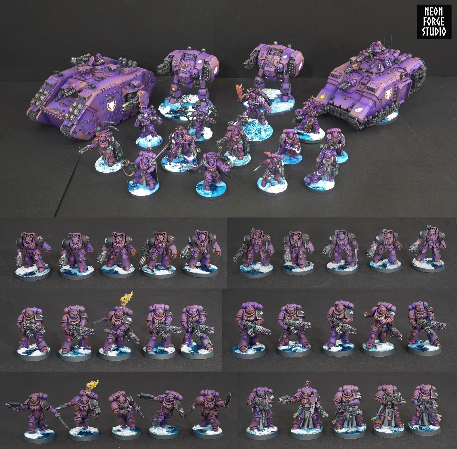 WH40K Space Marines Army Commission Salamanders Dreadnought Eradicators ...