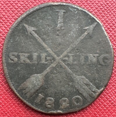 Sweden 1820 Copper 1 Skilling. Charles XIV John. Large Coin. KM# 597 | eBay