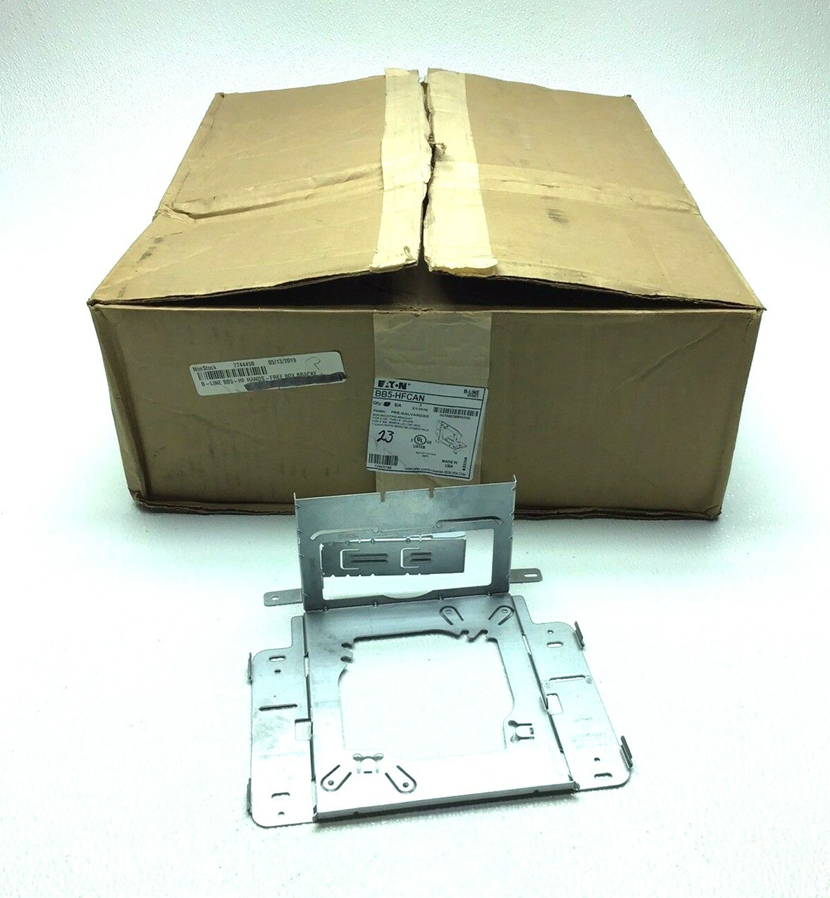 LOT OF 23 NEW EATON BB5-HF CAN B-LINE PRE-GALVANIZED BOX MOUNTING ...