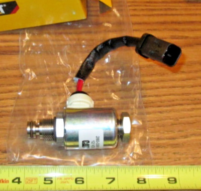 CATERPILLAR OEM CAT 334-3104 ~ 12VDC FUEL CONTROL SOLENOID VALVE | eBay