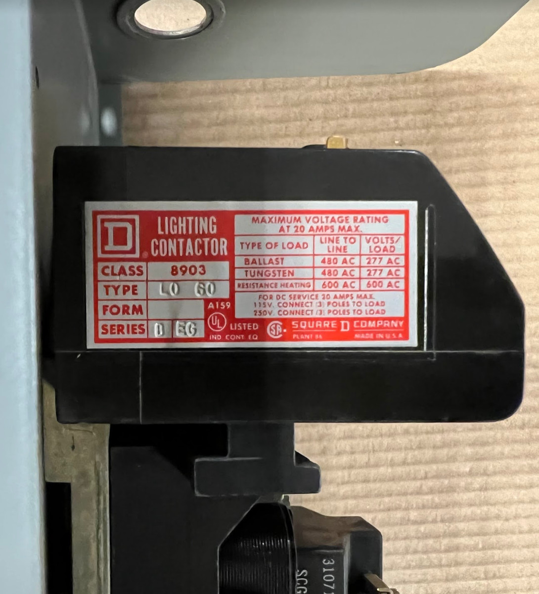 6 Pole Lighting Contactor 277v Coil | Shelly Lighting