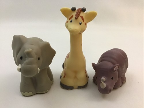 Fisher Price Little People Zoo Talkers Giraffe Elephant Rhino 3Pcs | eBay