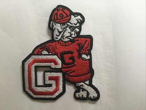 UGA University of Georgia Bulldogs Vintage Embroidered Iron On Patch 3. ...