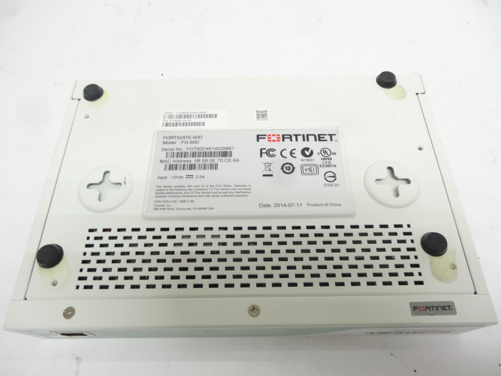 Fortinet Fortigate-60D FG-60D Firewall Security Appliance | eBay