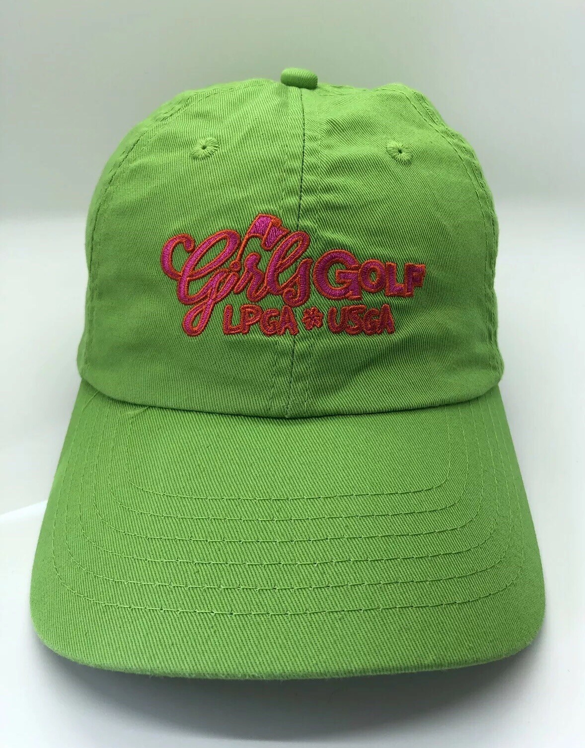 Girls Golf LPGA USGA Cap Hat Adult Adjustable Green 100% Cotton | eBay