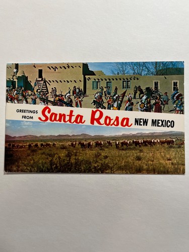 Santa Rosa, New Mexico banner greetings postcard | eBay