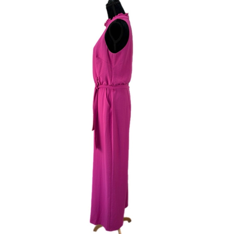 Vince Camuto Bright Pink Halter Wide Leg Jumpsuit - Women's Size 10 | eBay