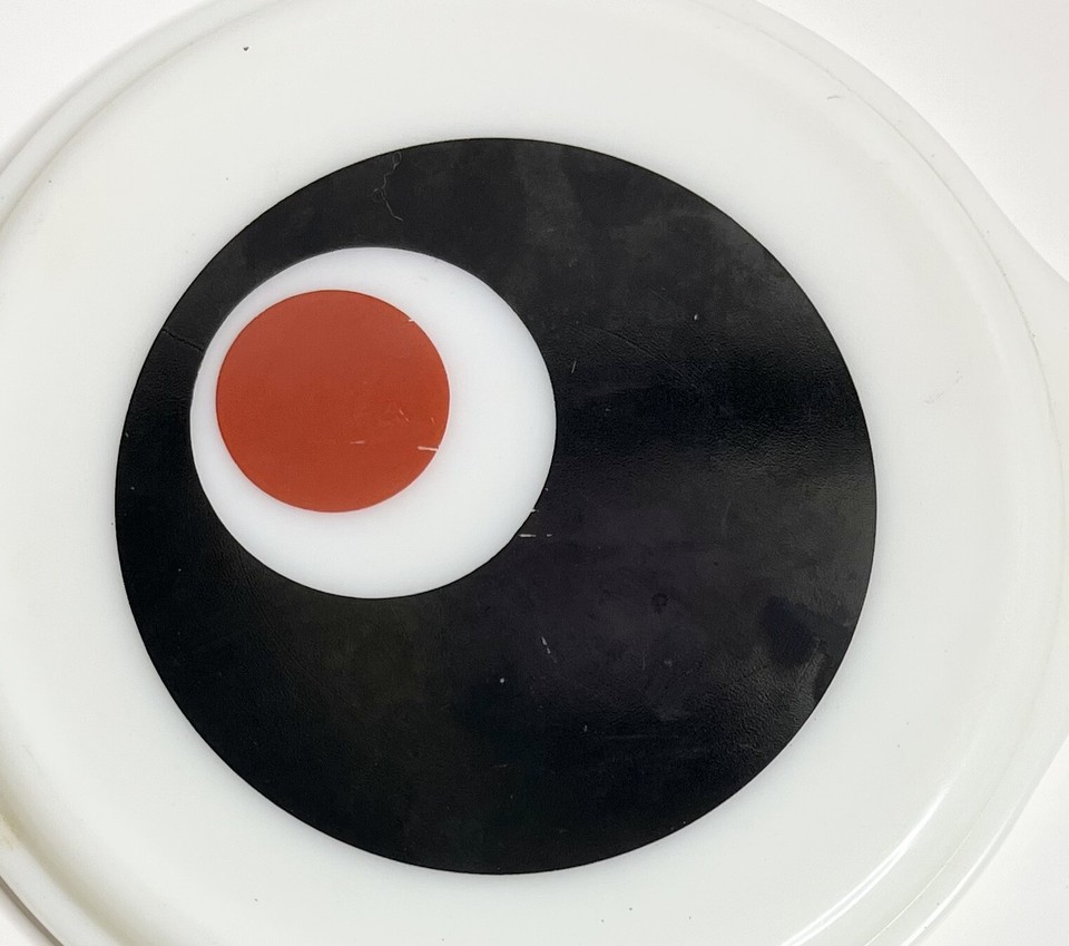 Pyrex Moon Deco Red And Black Dot Lid ONLY | eBay