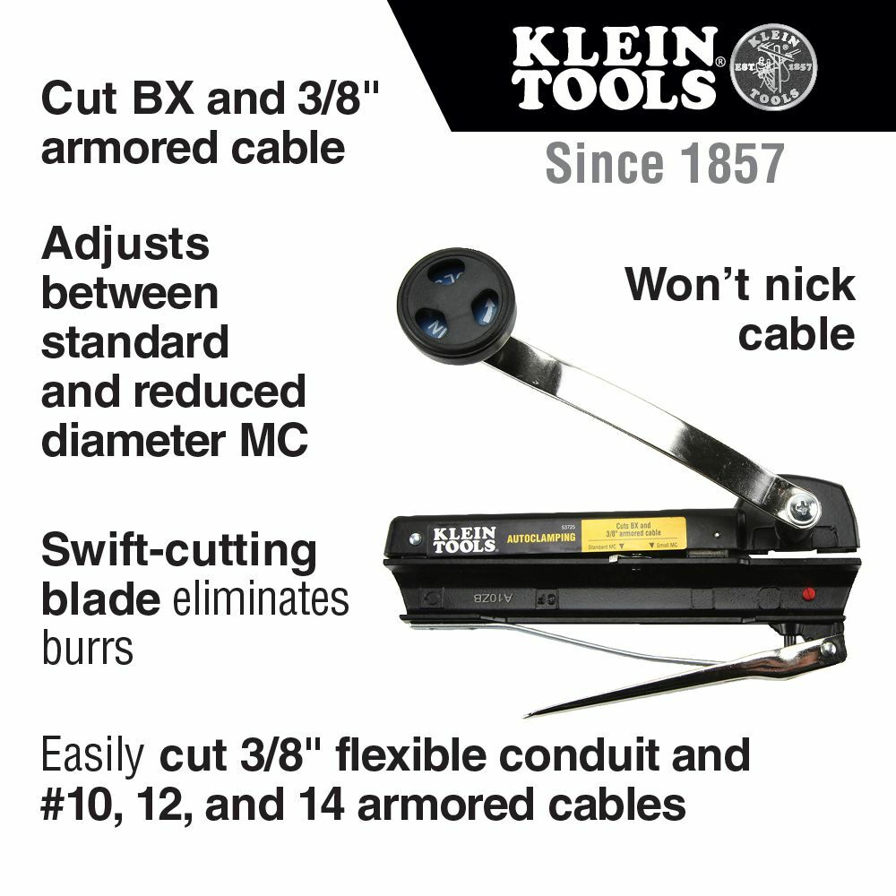 Klein Tools 53725 BX and Armored Cable Cutter for sale online | eBay