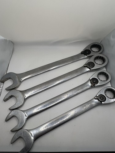 Blue-Point 4pc SAE Combination Reversible Ratcheting Wrench Set 13/16 ...