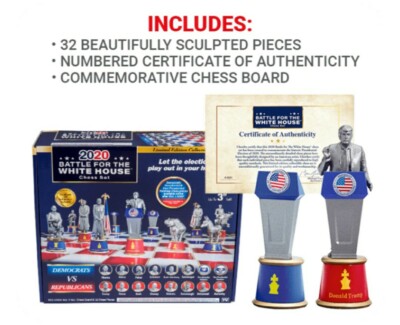 As Seen On TV Collector's Edition 2020 Battle for The White House Chess ...