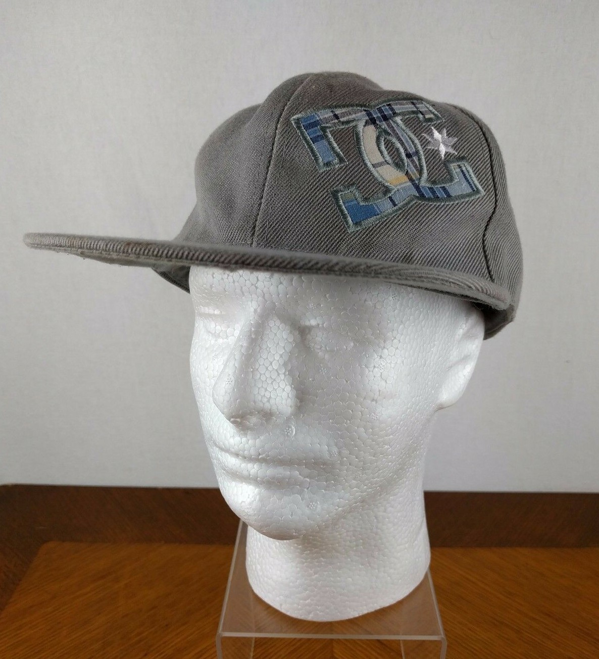 Silver DC Shoes Fitted Hat Ball Cap Rob Dyrdek Skater Hipster Athletic ...