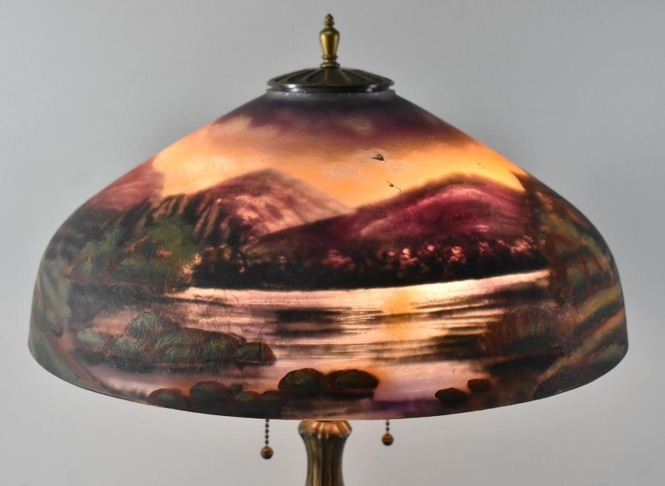Pittsburgh Reverse Painted Lamp | eBay