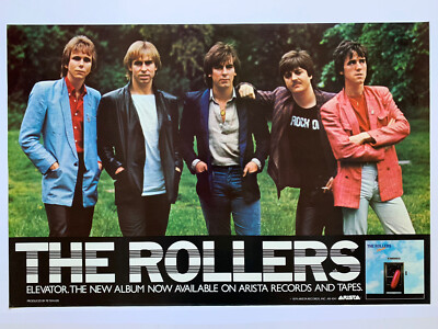 RARE Original 1979 The Rollers Elevator Promo Pop Rock Poster 36" X 24” Bay City | eBay