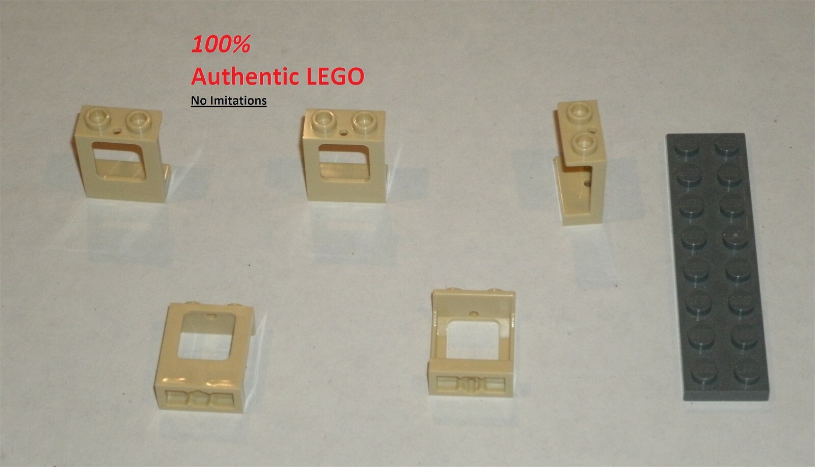LEGO NEW 1x2x2 Tan Window (5x) 4543947 Brick 60032 | eBay