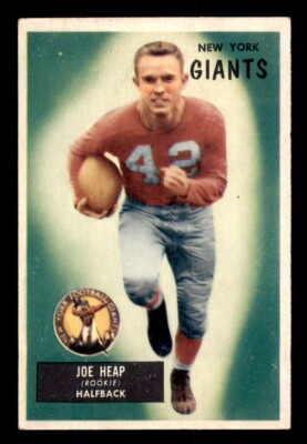 1955 Bowman Football #55 Joe Heap VG *e5 | eBay