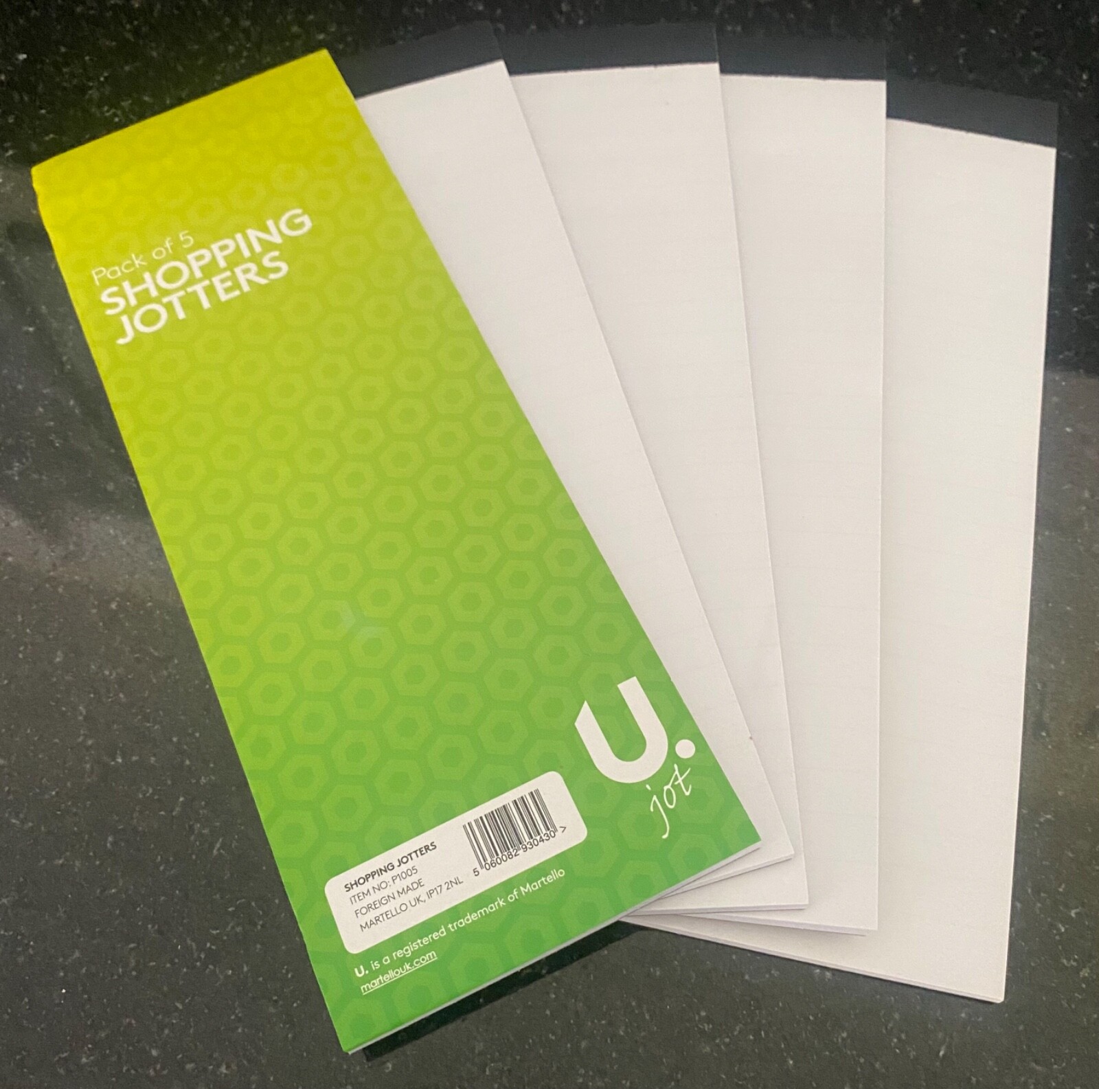 5 x Slimline Shopping Pads To Do List Notepad Jotter Pad Grocery List ...