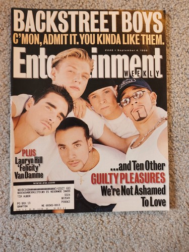 Entertainment Weekly Magazine September 4, 1998 BackStreet Boys, Lauryn ...