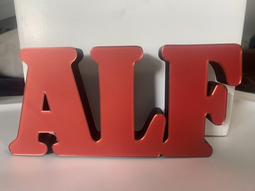 Alf Logo Display Sign – 3D Printed Prop Collectible for D | eBay