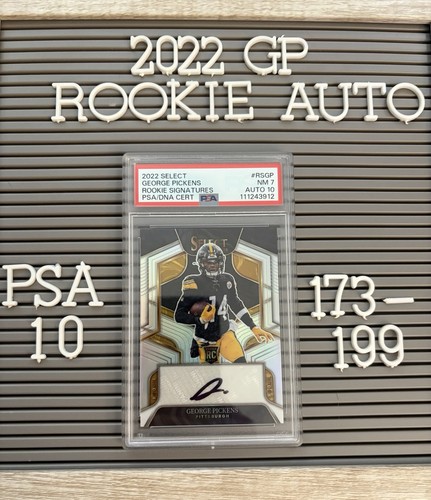 2022 Panini Select - Rookie Signatures George Pickens #RS-GP Silver ...