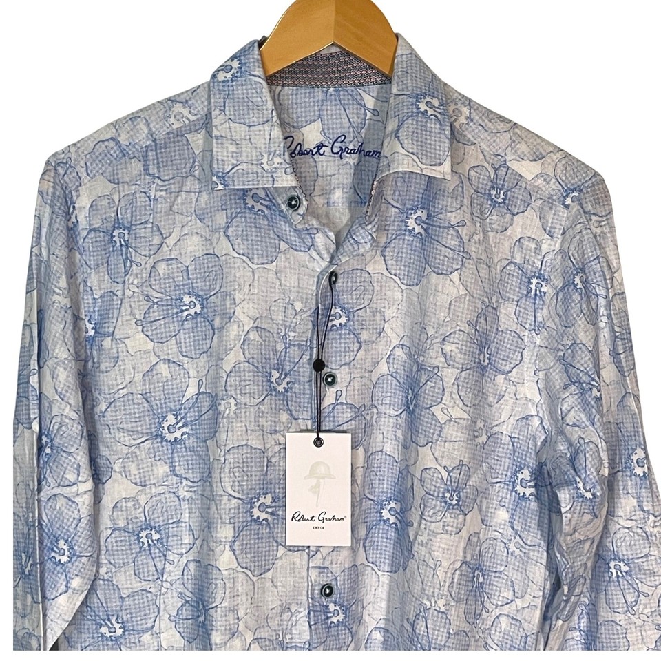 Robert Graham Blakely Floral Print Long Sleeve Classic Fit Button Down ...