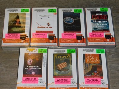 Lot of 7 PLAYAWAY Pre-Loaded Audiobooks - Kids/Young Adult Books | eBay