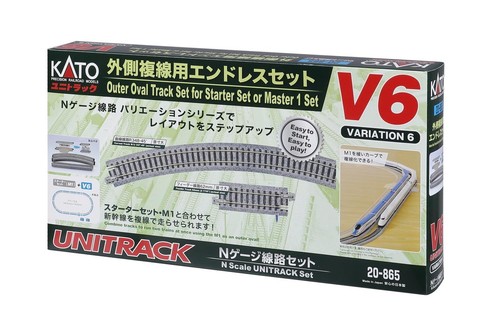 KATO N scale UNITRACK Set V6 Outer Oval Track Set for Starter Set or ...