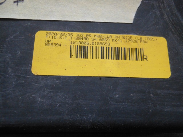 2016 2017 2018 Ford Transit MWB LWB Rear Right Side Panel Trim CK41 ...