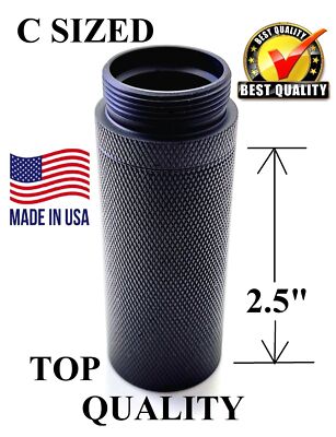 Maglite Flashlight C Cell Extension Tube 2.5" USA MADE & SHIPPED, Heavy ...