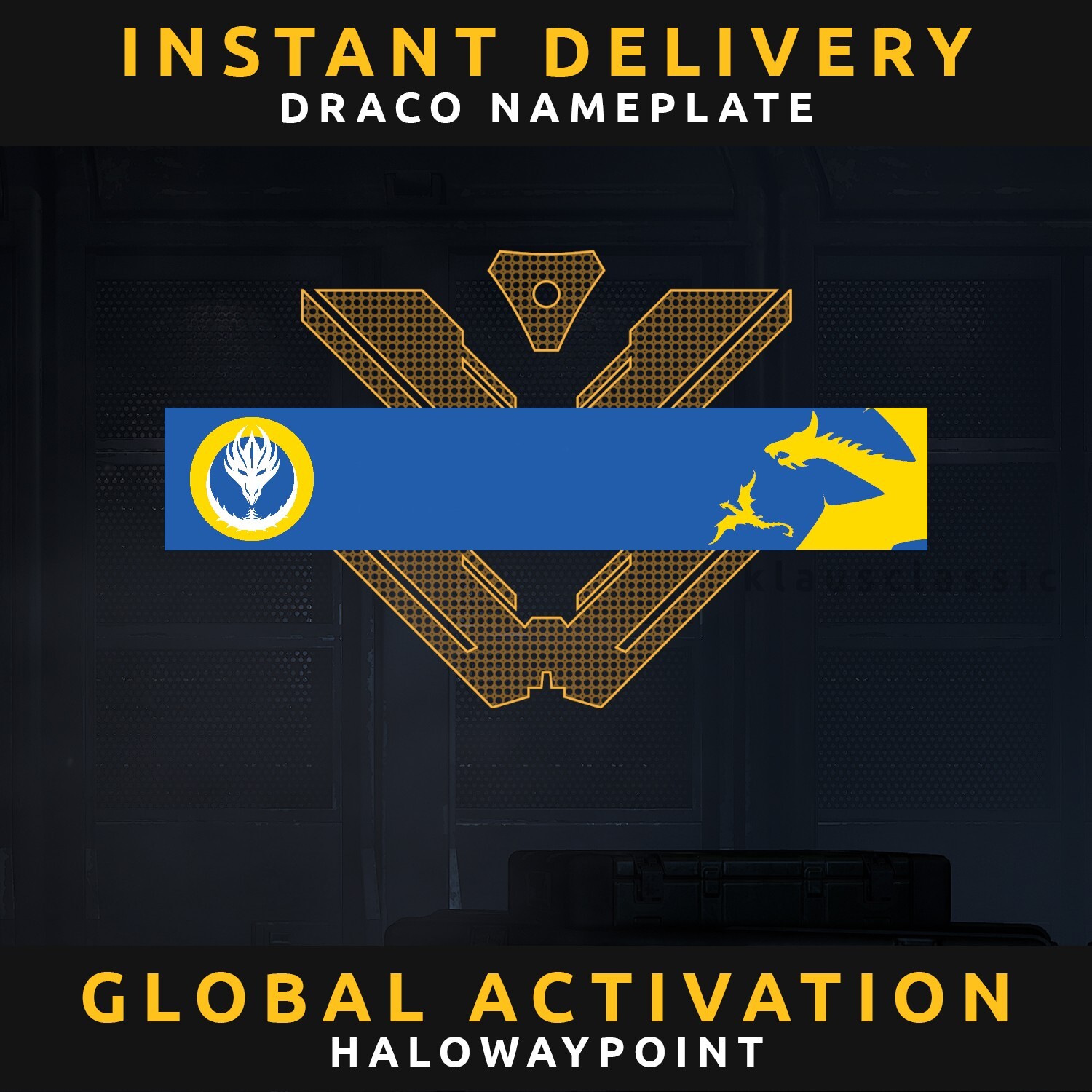 Halo Infinite: Draco Nameplate | Player Emblem | Butterfinger Exclusive ...