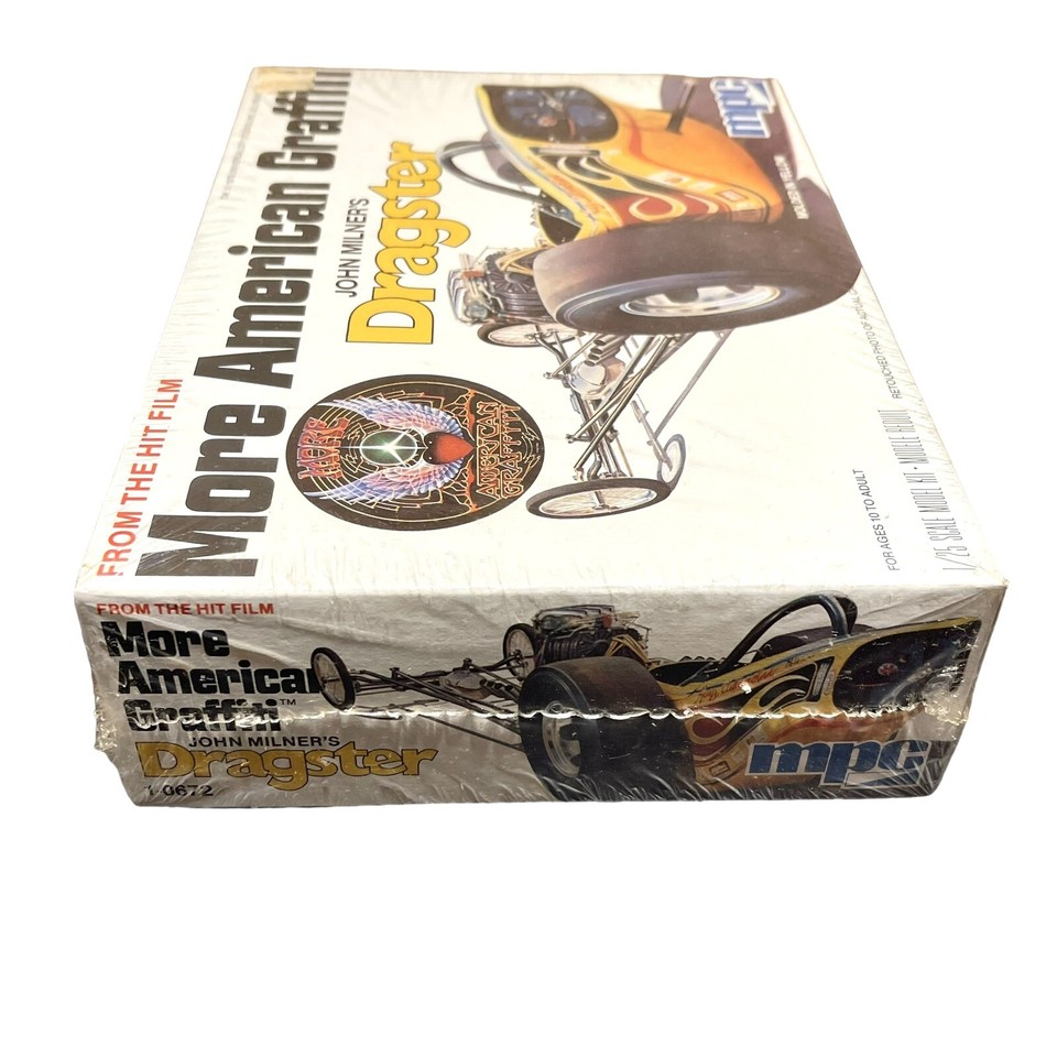 MPC MORE AMERICAN GRAFFITI JOHN MILNER'S DRAGSTER Model Kit 1/25 SEALED ...