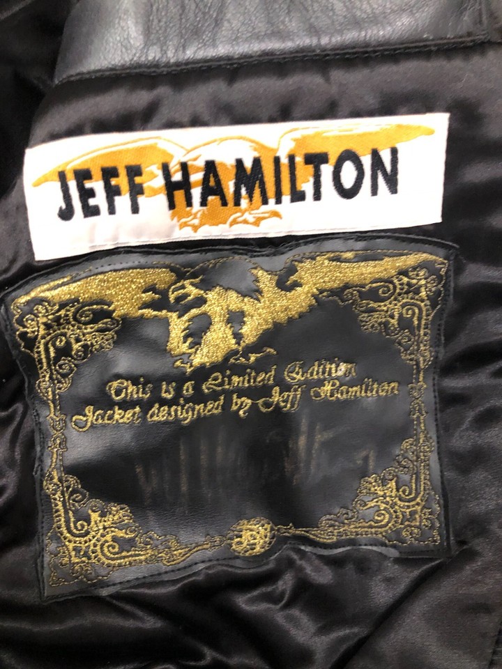 Jeff Hamilton Kyle Petty Charity Ride Leather Jacket SZ XL | eBay