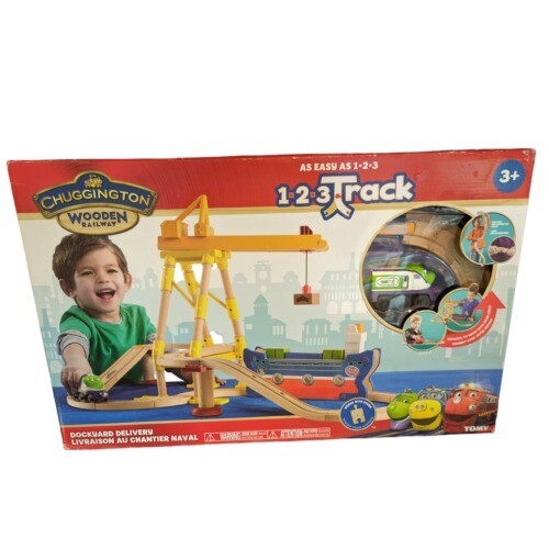 Wooden Track Train Set New in Box Chuggington Station Wooden Railway ...