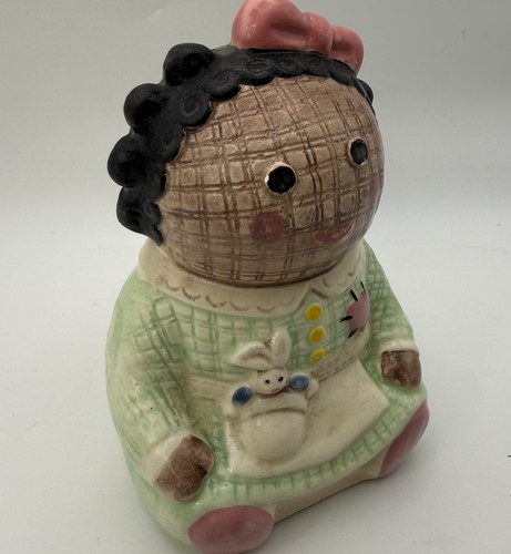 Vtg Rag Doll Treasure Craft Pottery Salt Or Pepper Shaker Part Cookie ...
