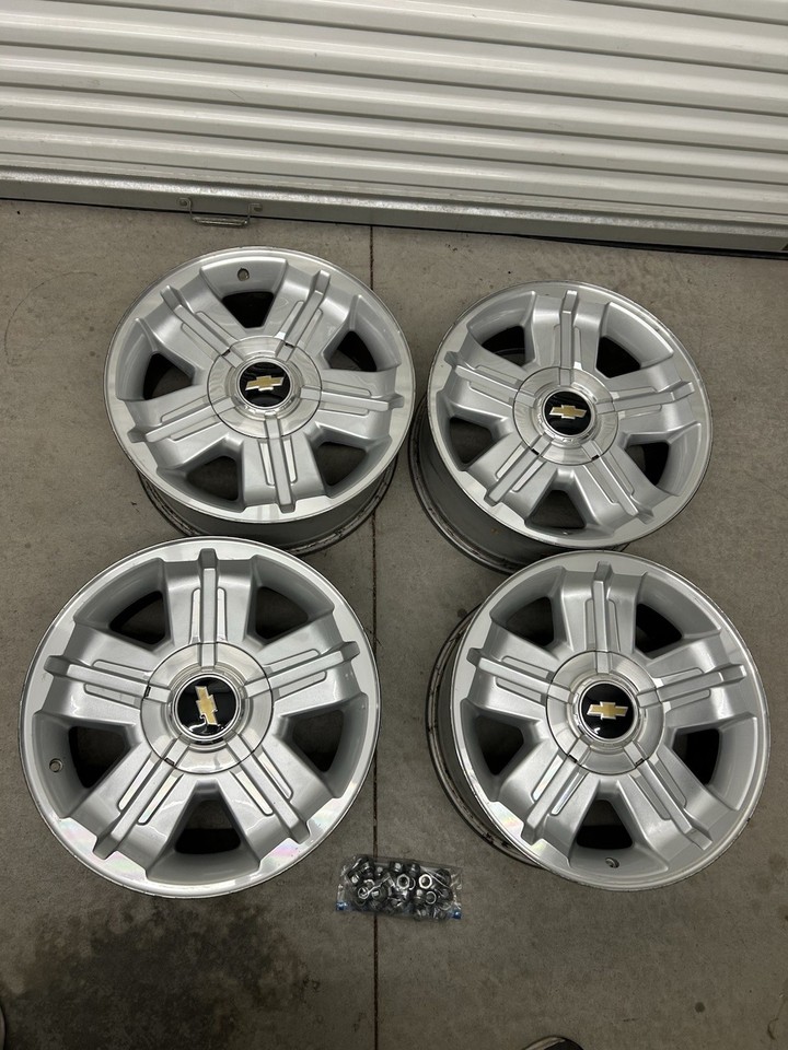 SET OF 4 Chevy Silverado Tahoe Z71 18 Inch 18" OEM Stock Wheels Rims ...