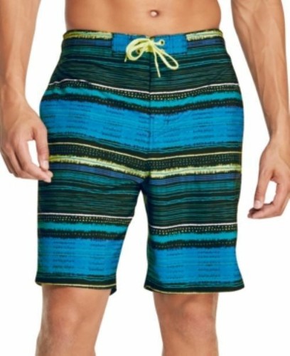 Speedo Men's Border Line Performance 20" E-Boardshorts in Blue Green ...