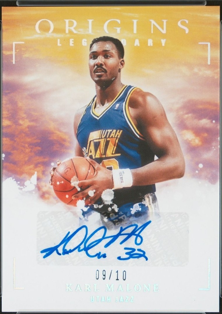 2019-20 Panini Origins - Autographs Karl Malone #AG-KML Gold /10 (AU ...