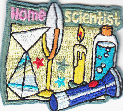 HOME SCIENTIST Iron On Patch Learning Chemistry Science | eBay