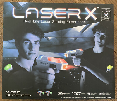 LASER X Two Player Laser Gaming Set, Multi, 2 Laser units with 2 Arms ...