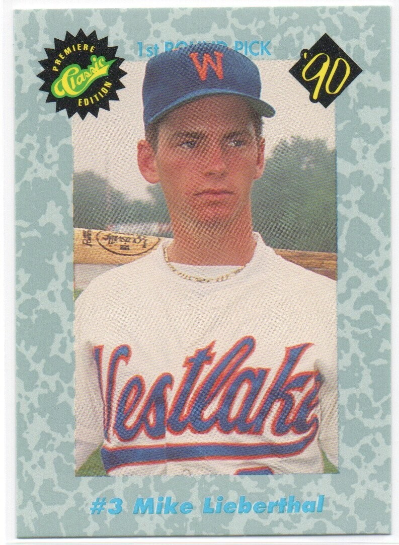 Mike Lieberthal 1990 Classic Draft Picks #3 Westlake Warriors Phillies ...