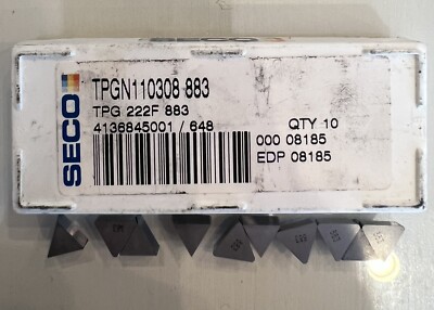 SECO Carbide Inserts TPGN110308 TPG 222F 883 10pcs | eBay