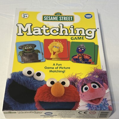Wonder Forge 2017 Sesame Street Matching Game Ages 3+ Preschool | eBay