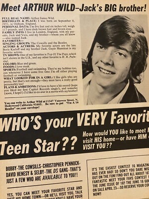 Arthur Wild, Jack Wild, H.R. Pufnstuf, Full Page Vintage Clipping | eBay