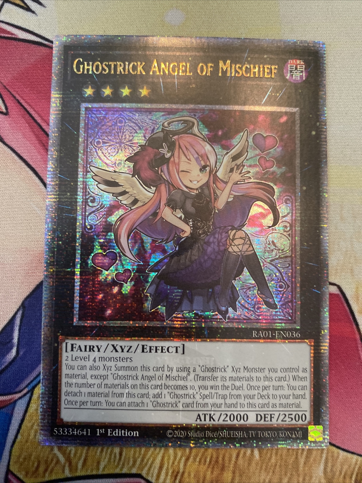 (RA01) Ghostrick Angel of Mischief 1st Ed Quarter Century Secret Rare ...