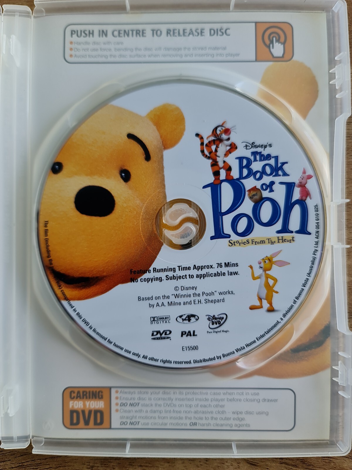 Disney's - Book Of Pooh - Stories From The Heart (DVD region 4) - VGC ...