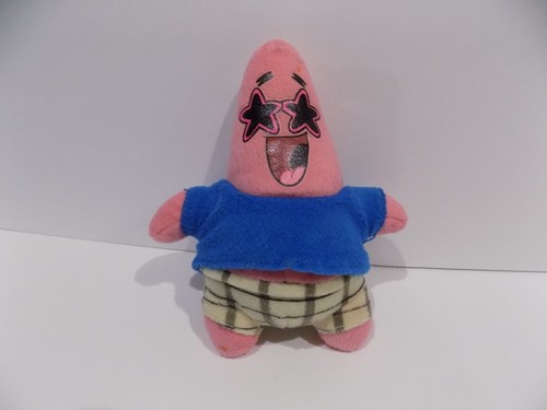 Spongebob Squarepants PATRICK W/ STAR EYES 7" Plush STUFFED ANIMAL ...